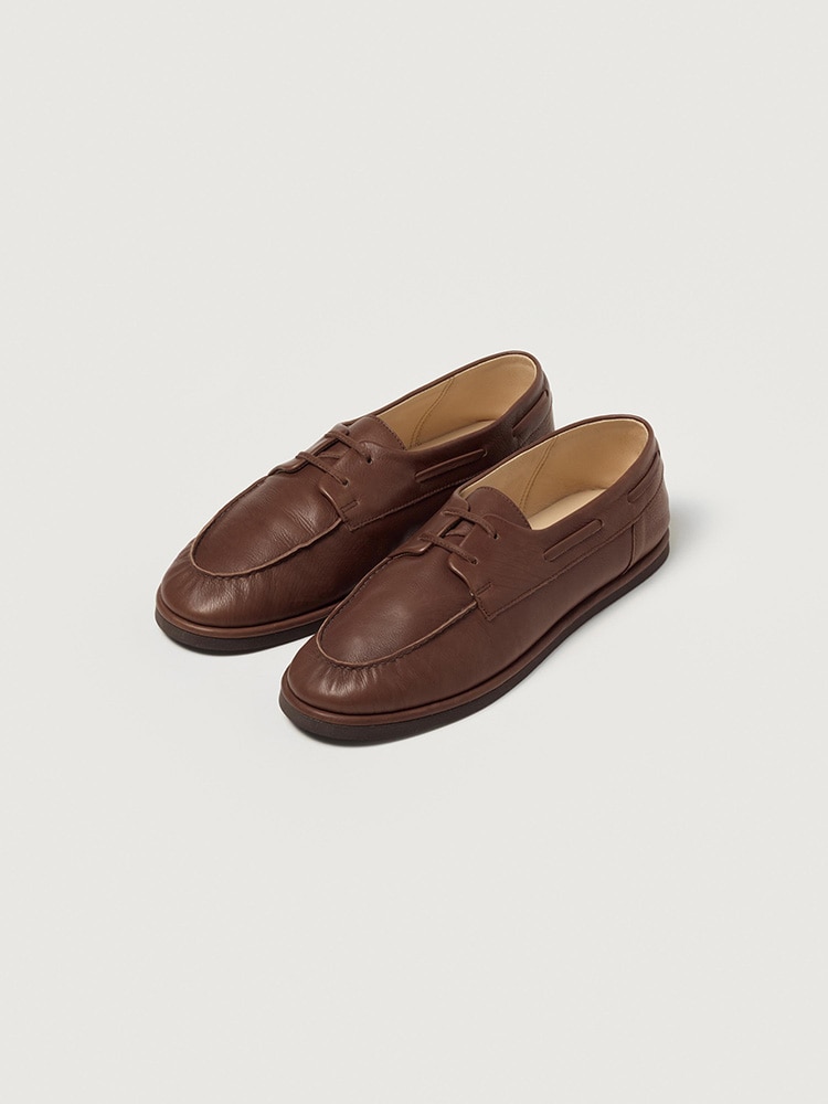 SOFT LEATHER DECK SHOES - AURALEE Official Website